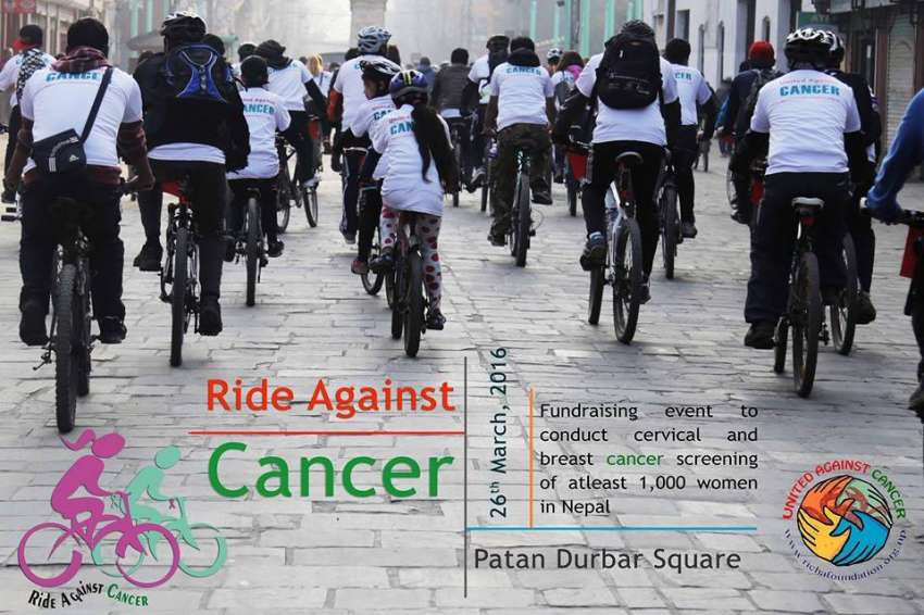 Ride against cancer. - N O W
