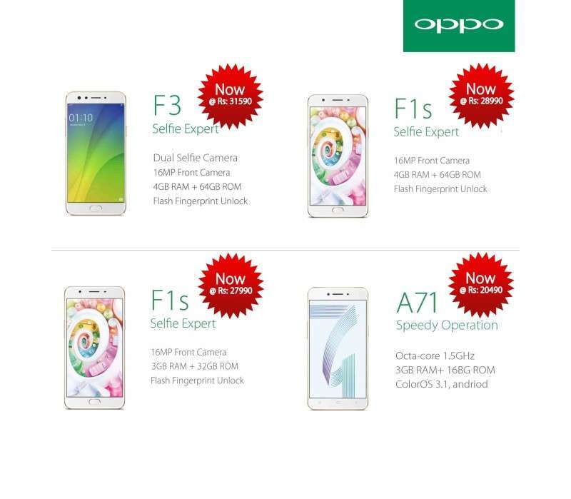 Oppo Revises Prices of its Phones - N O W