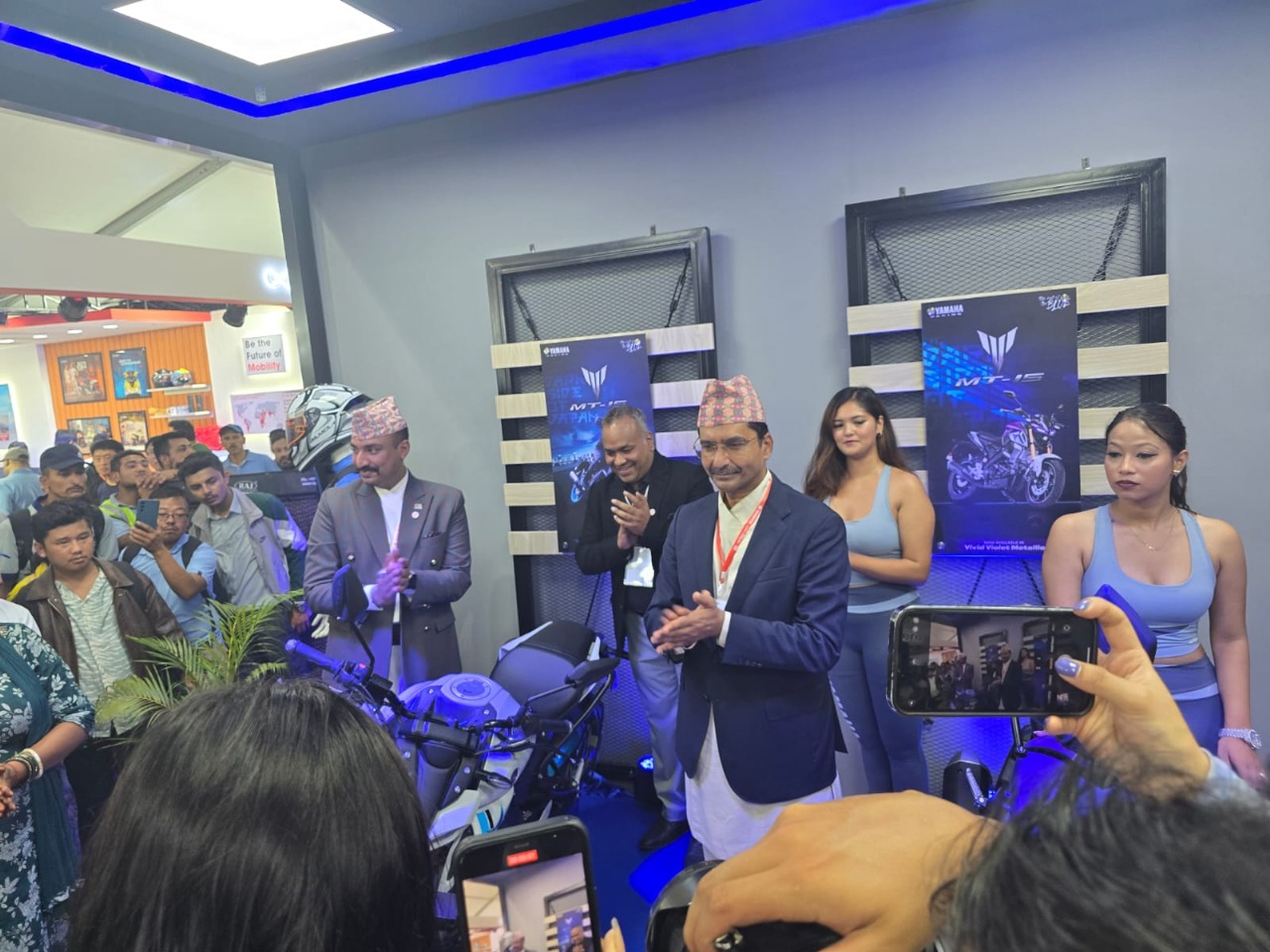 Yamaha Nepal Unveils New MT-15 V2 and FZ-S V3 DLX Variants at NADA Auto ...